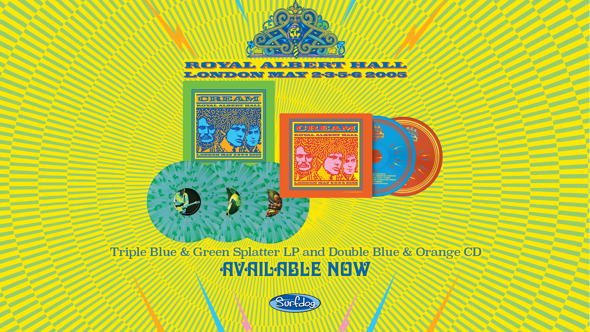 REISSUE OF CREAM’S 'ROYAL ALBERT HALL LONDON MAY 2-3-5-6 2005' LIVE ...